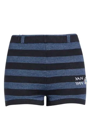 YANYAN Daisy Linen Blend Sweater Shorts