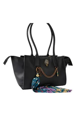 Kurt Geiger Small Sloane Leather Shopper Bag - Black
