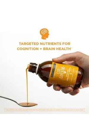 WILEY'S FINEST Orange Flavored Cod Liver Oil Omega-3 Supplement