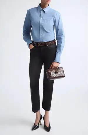 Victoria Beckham Low Rise Straight Leg Ankle Jeans