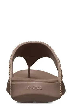CROCS Getaway Gems Flip Flop - Latte