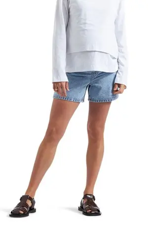 RIPE MATERNITY Brooklyn Denim Short - Light Wash