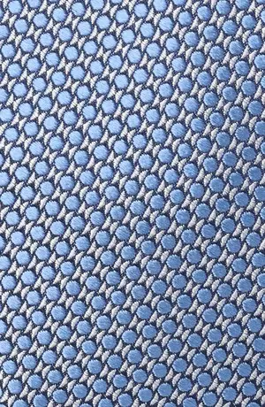 Nordstrom Chandler Geometric Jacquard Neck Tie - Light Blue