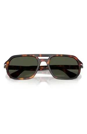 Persol Aviator Sunglasses - Havana/green