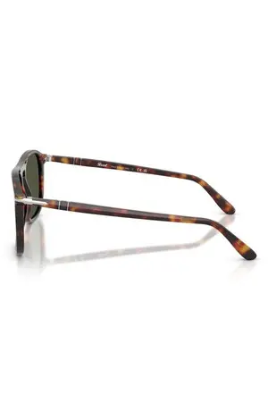 Persol Acetate Square Frame Sunglasses - Havana/green