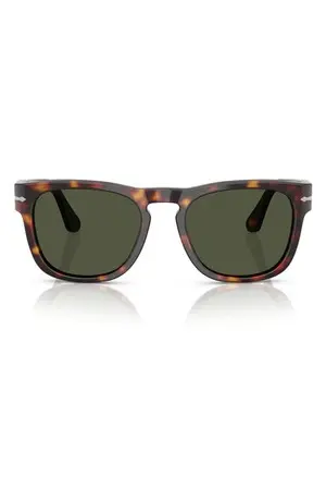 Persol Elio 54mm Square Sunglasses - Havana/green