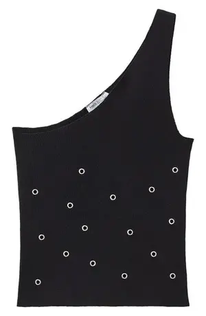 Mango Grommet One-shoulder Rib Tank