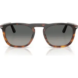 Persol Gae 55mm Square Sunglasses - Gradient Havana/grey
