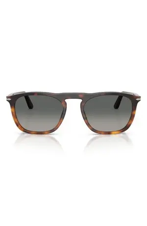 Persol Gae 55mm Square Sunglasses - Gradient Havana/grey