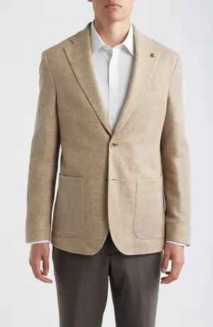 JACK VICTOR Hampton Knit Cotton & Linen Sport Coat