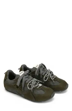 NAKED WOLFE Adored Mesh Sneaker - Green Mesh