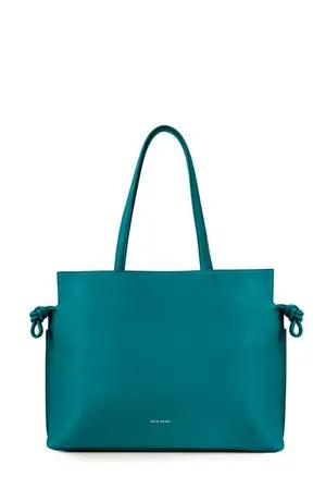 ESIN AKAN Large Emma Laptop Tote Bag - Teal