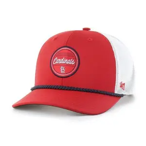 '47 White St. Louis Cardinals Fairway Trucker Adjustable Hat - Red