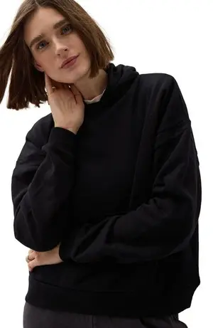 Richer Poorer Recycled Fleece Hoodie - Black