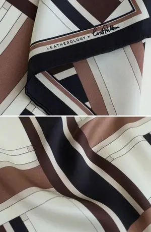 LOST PATTERN X Leatherology Silk Pocket Square