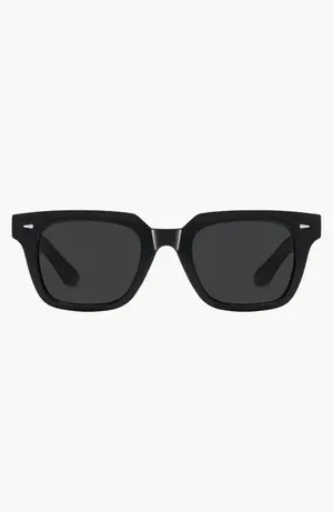 LASCANA Horn Rimmed Square Sunglasses - Black