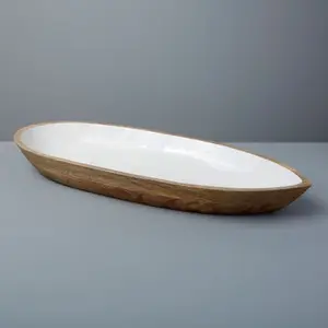 BE HOME Madras Oval Dish