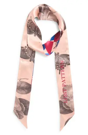 LOST PATTERN Prism Skinny Silk Scarf