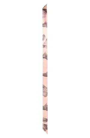 LOST PATTERN Prism Skinny Silk Scarf