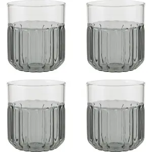 DANICA BRANDS Channel Tumblerset Of 4 - Grey