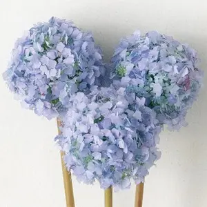 TRANSPAC Sullivan's Allium Bunch, Faux Floral Stem For Crafting, Weddings, Home And Holiday Decoration - Blue