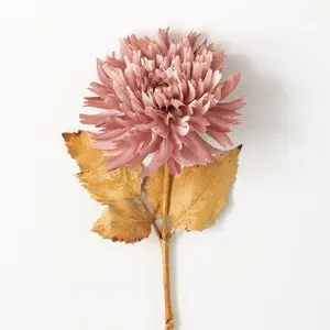 TRANSPAC Sullivan's Dahlia Stem, Faux Floral Stem For Crafting, Weddings, Home And Holiday Decoration - Pink