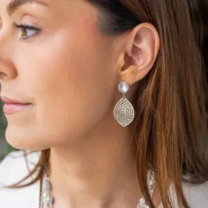 LONI PAUL JEWELRY Teardrop Lace Earring