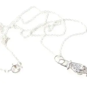 LINN DESIGNS Sterling And Diamond "cross My Fingers" Necklace