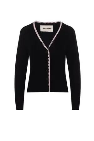 HASHTAG Chenille Button Front Knit Cardigan