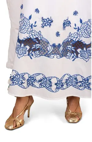 Hale Bob Ambrosia Embroidered Maxi Skirt