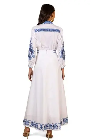 Hale Bob Ambrosia Embroidered Maxi Skirt