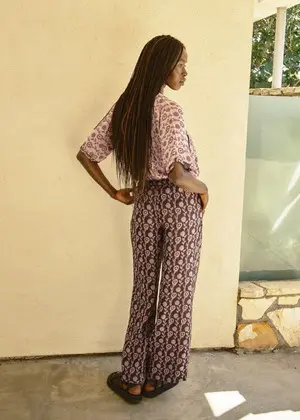 Ace & Jig Leone Pull-on Pants With Drawstring Waist - Hydrangea
