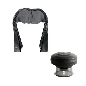 PURSONIC Cupping Therapy Device & 3d Shiatsu Electric Back Massager With Heat - Black