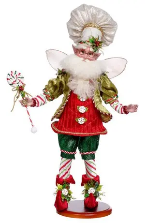 MARK ROBERTS Peppermint Dreams Fairy On Base - Red