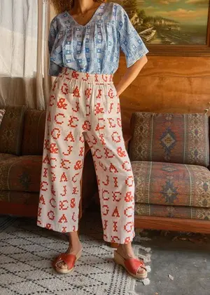 Ace & Jig Paul Pull-on Straight Leg Patch Pocket Pants - Monogram