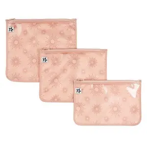 TINY TWINKLE Tsa Approved Clear Front Travel Pouches - Shine