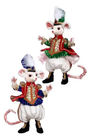 MARK ROBERTS Nutcracker Mouse - White