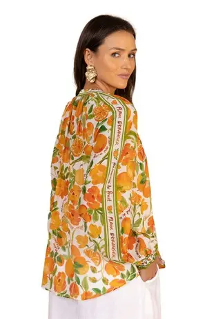 Hale Bob Huxley Voile Top - Orange