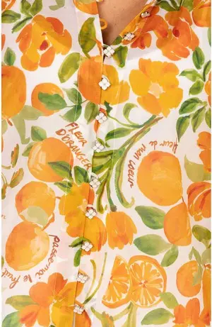 Hale Bob Huxley Voile Top - Orange