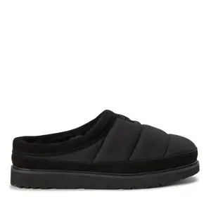 DEARFOAMS Nylon Sport Clog With Genuine Australian Shearling Lining - Black