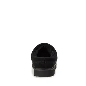 DEARFOAMS Nylon Sport Clog With Genuine Australian Shearling Lining - Black