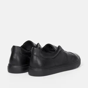 HARRYS OF LONDON Aaron Deerskin Slip-on Sneakers - Black