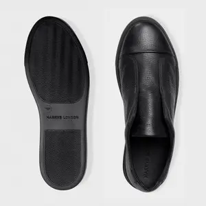 HARRYS OF LONDON Aaron Deerskin Slip-on Sneakers - Black