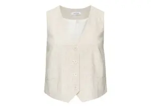 LASCANA Linen Button-up Vest