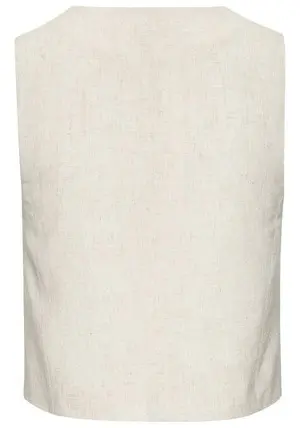 LASCANA Linen Button-up Vest
