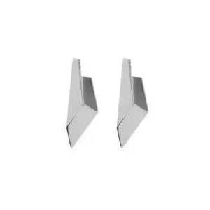 NAYIBE WARCHAUSKY JEWELRY Oblique Earrings - Silver