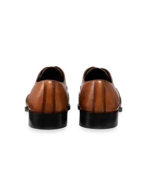 PAUL FREDRICK Leather Wing Tip Oxford Shoes