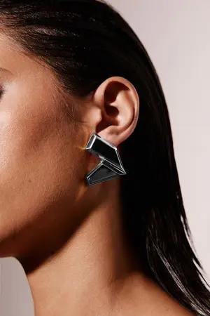 NAYIBE WARCHAUSKY JEWELRY Uk Earrings Plated Brass - Silver