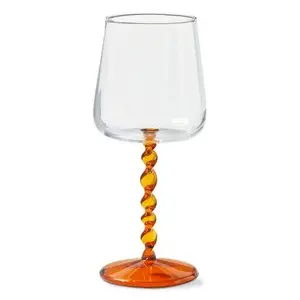 TAG Amber Twist All Purpose Wine Glass Borosilicate 3.22x3.22x8.07 - Clear