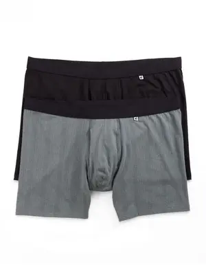 JOCKEY Big & Tall 2-pack Hypersoft 360 Boxer Briefs - Black